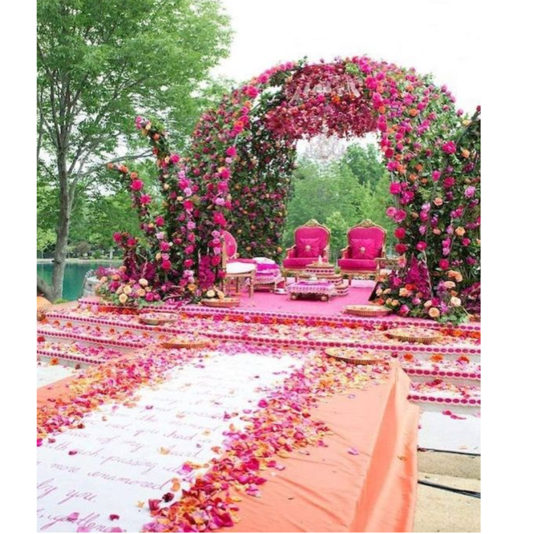 Mandap ideas for a destination wedding